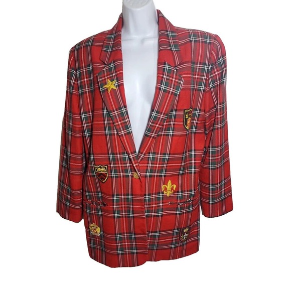 Stephanie Queller | Jackets & Coats | Vtg Stephanie Queller 2 Lined Red ...